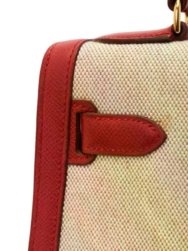 Hermès 1997 32 Kelly Crane-print Handbag