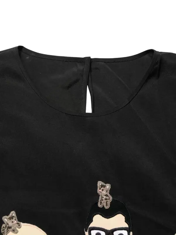 Dolce & Gabbana Dg Family Silk Blouse