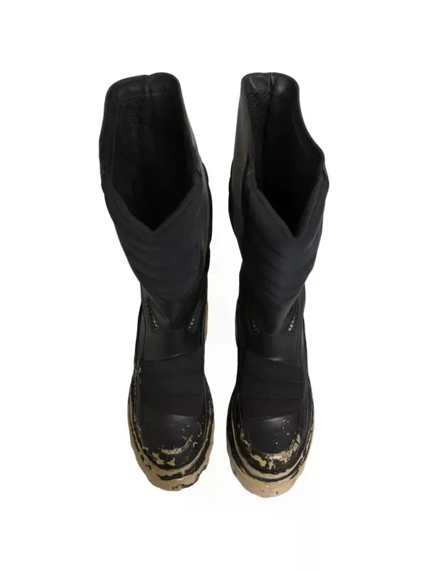 Dolce & Gabbana Logo-plaque Leather Boots