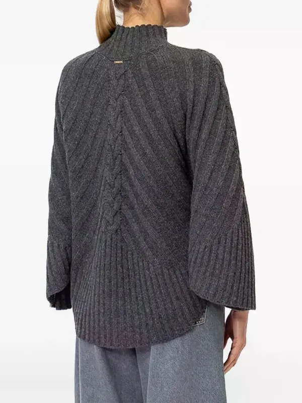 TWINSET Cable-knit High-neck Sweater