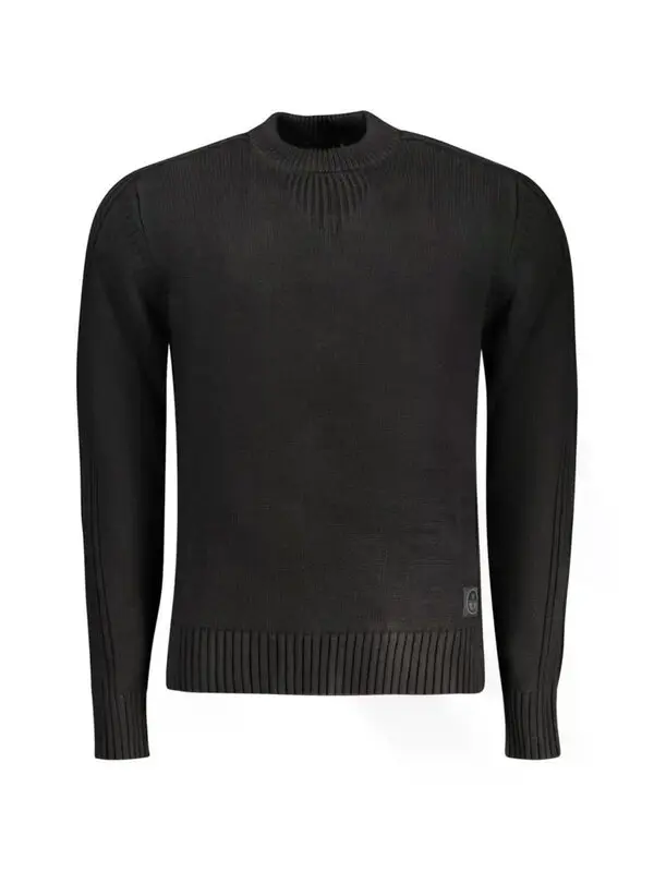 NORTH SAILS Ribbed-knit Crew-neck Sweater - Black