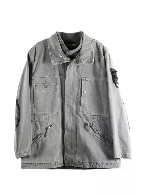 Stone Island 4100064 Mineral Dyed Cotton Gabardine-tc - Grey