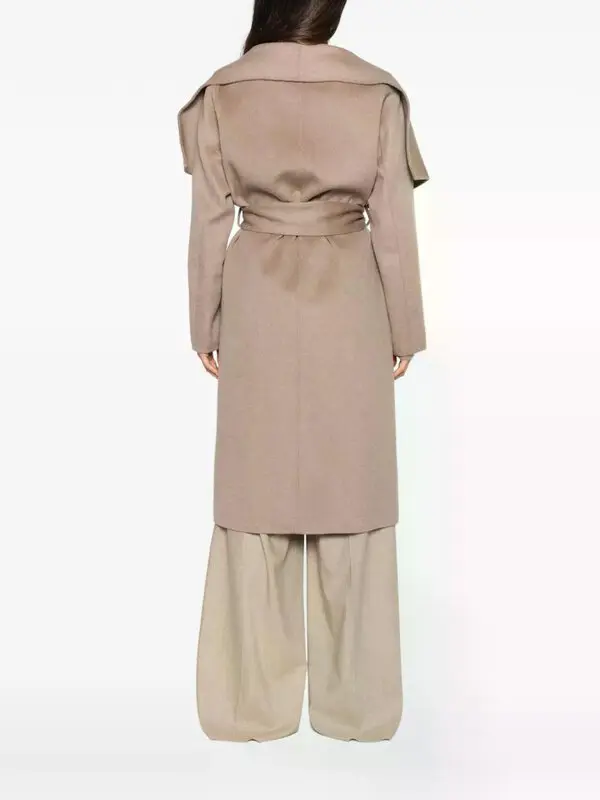 Marella Belted Shawl-collar Coat