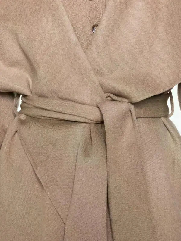 Marella Belted Shawl-collar Coat