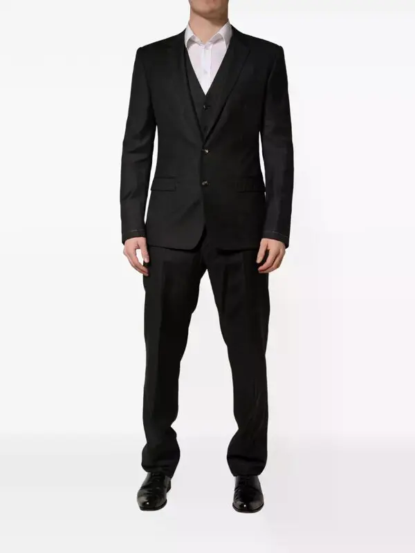 Dolce & Gabbana Slim-fit Three-piece Suit - Black