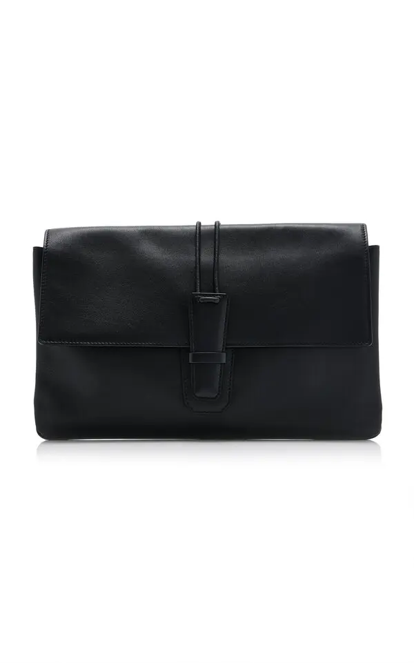 THE ROW Therese Leather Clutch