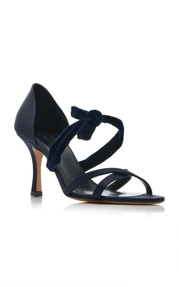 THE ROW Ella Knot Satin Sandals