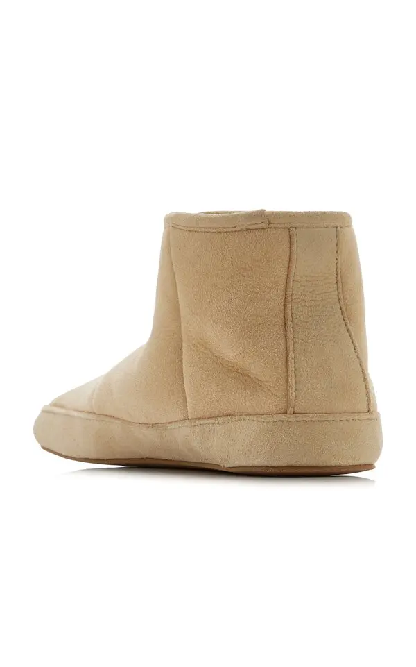 THE ROW Esther Shearling Booties - Yellow
