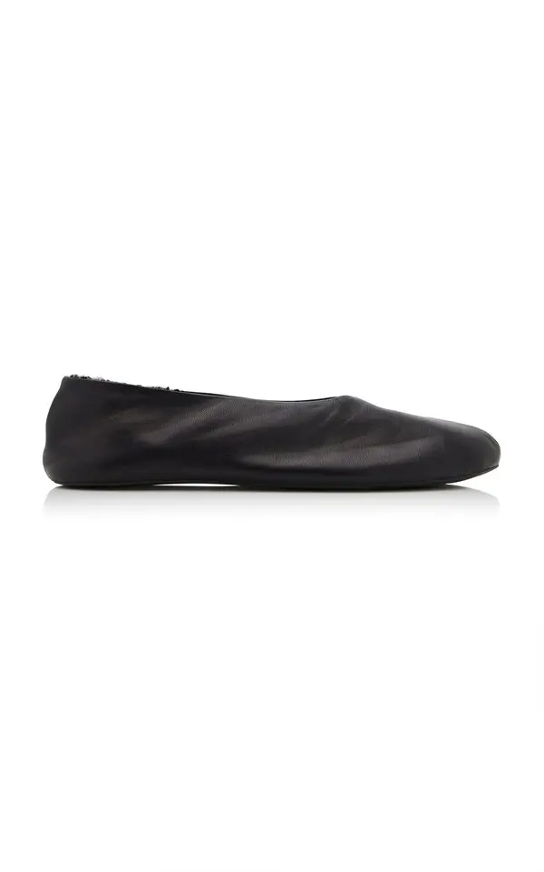 THE ROW Stella Camelhair-blend Slippers