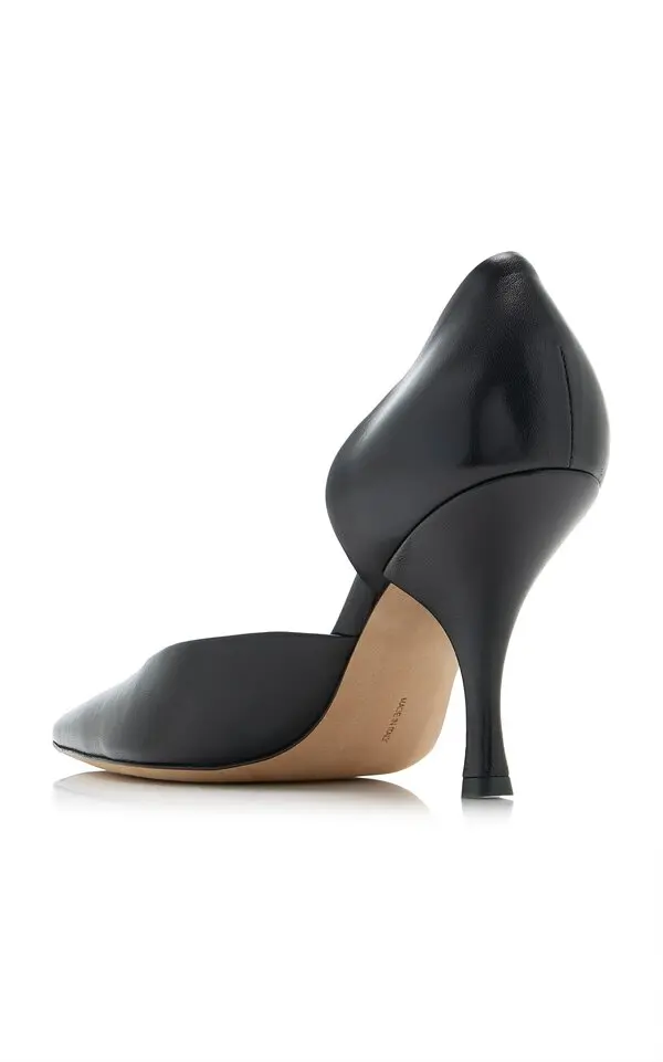 THE ROW Delfine Leather D'orsay Pumps