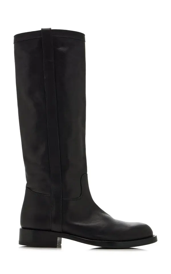THE ROW Nobilis Leather High Riding Boots