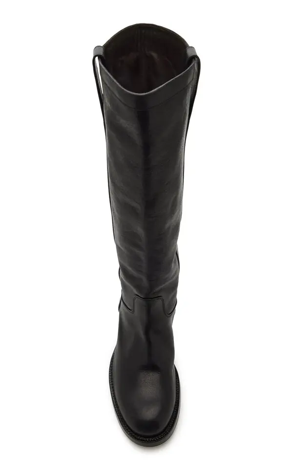 THE ROW Nobilis Leather High Riding Boots