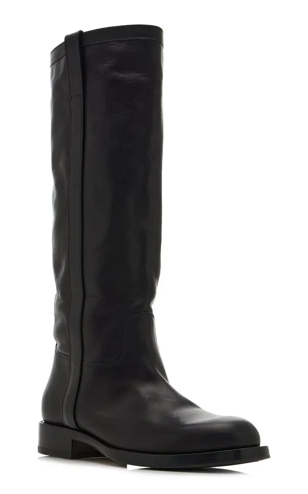 THE ROW Nobilis Leather High Riding Boots