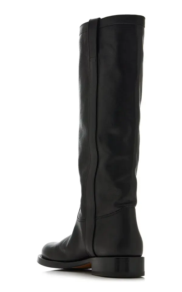 THE ROW Nobilis Leather High Riding Boots