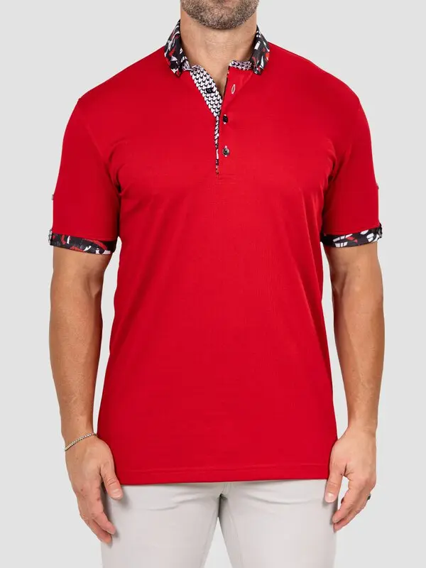 MACEOO Newton Marthy Polo Shirt - Red