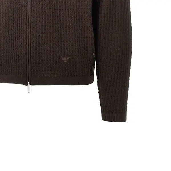 Emporio Armani Virgin Wool Knitted Cardigan