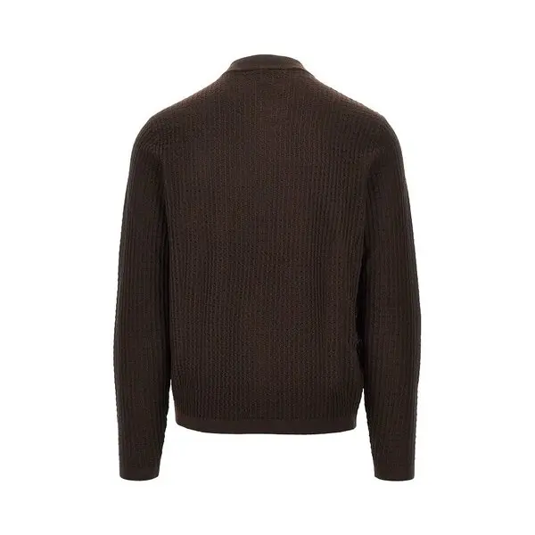 Emporio Armani Virgin Wool Knitted Cardigan