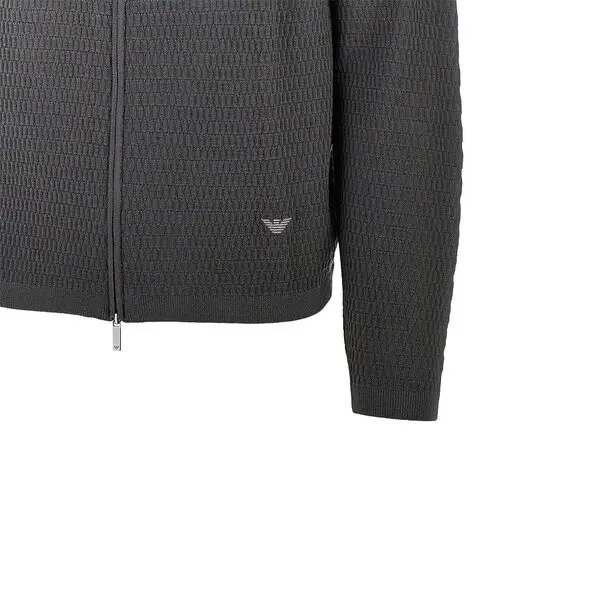 Emporio Armani Virgin Wool Knitted Cardigan