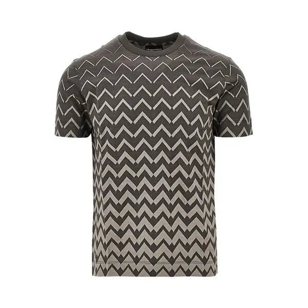Emporio Armani Jacquard Jersey T-shirt - Khaki