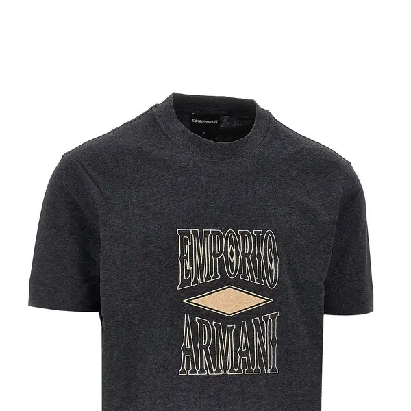 Emporio Armani Jersey T-shirt With Embossed Logo