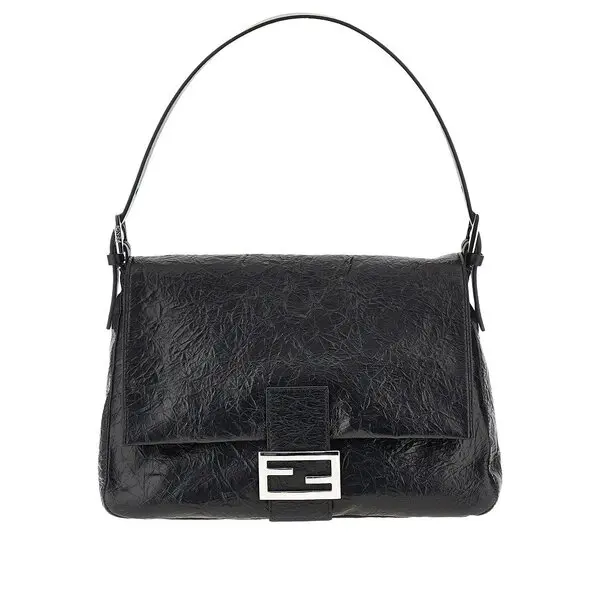 Fendi Craquelé Leather 'flap 26235' Bag
