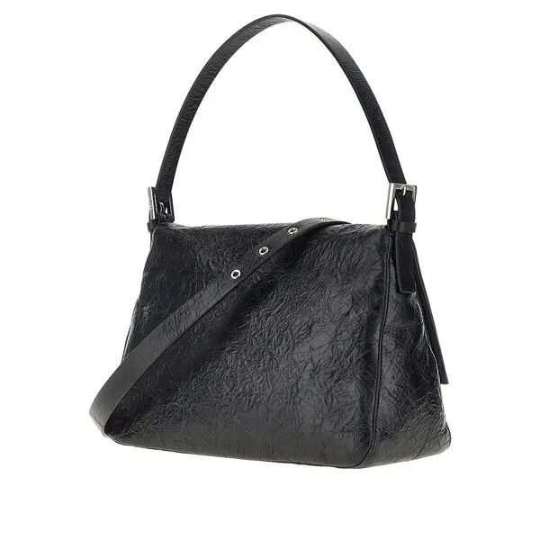Fendi Craquelé Leather 'flap 26235' Bag