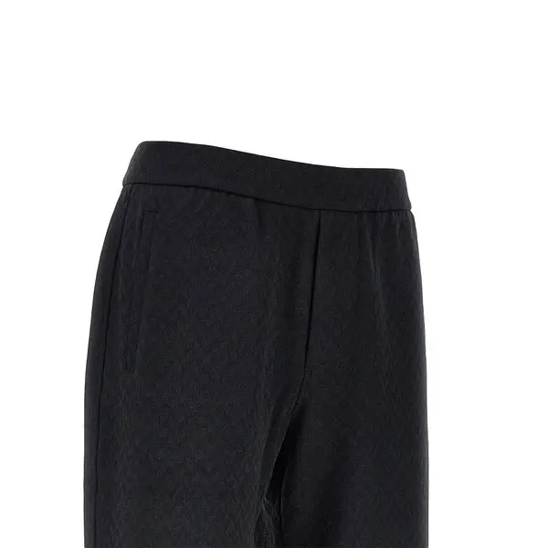 Emporio Armani Interlock Jersey Pants - Blue