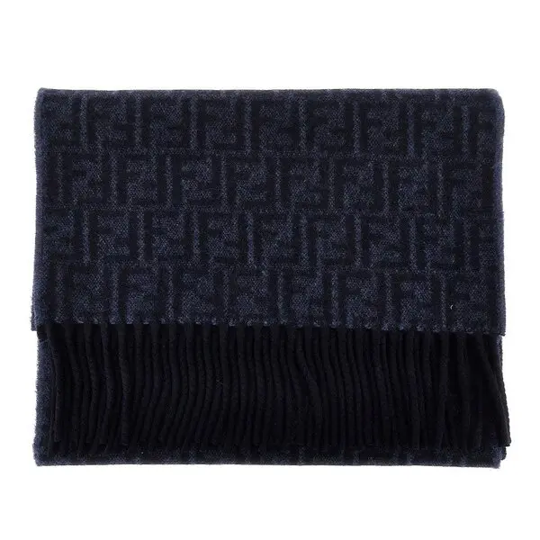 Fendi Wool And Cashmere Double-face Scarf - Blue