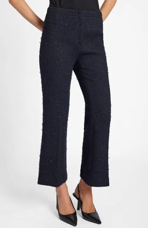 Santorelli Liza Ankle Length Pant In Luxury Tweed Boucl - Indigo