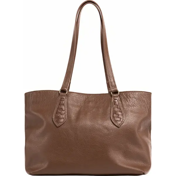 DEUX MAINS Middle Tote - Brown