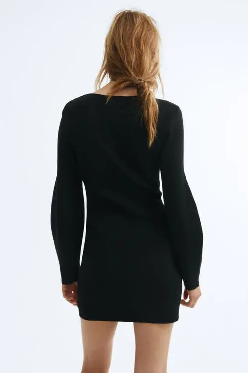H&M Knit Dress With Metal Detail