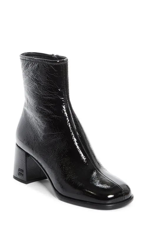Miu Miu Naplak Bootie - Nero