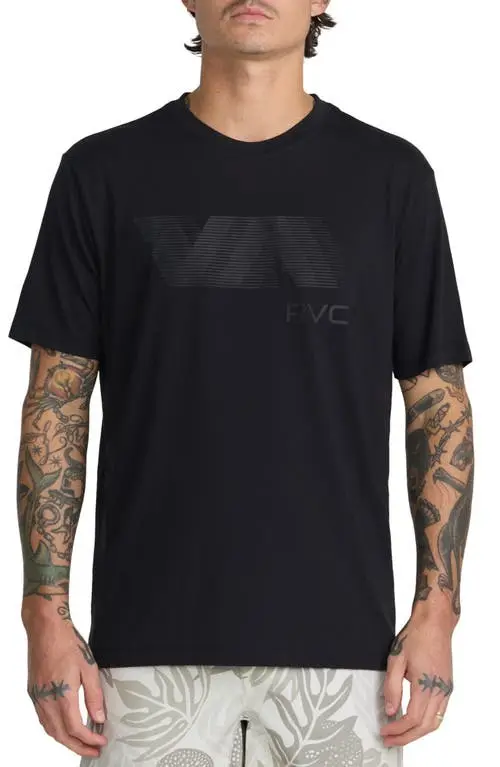 Rvca Va Blur Drirelease Graphic Tee