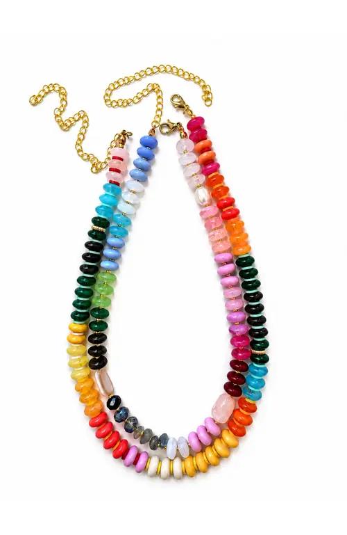 ERIN MCDERMOTT JEWELRY Paris Colorful Beaded Necklace Set Of 2 - Bright Multi