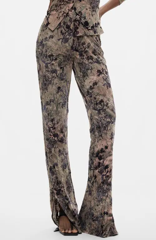 Desigual Flocked Long Trousers