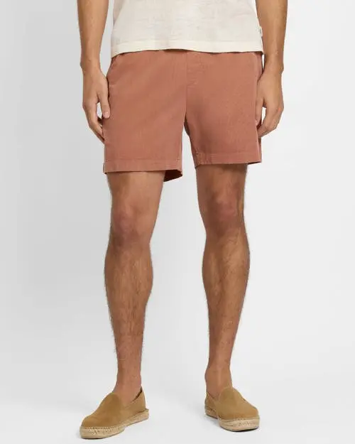 Onia Corduroy Luca Pull-on Short - Adobe