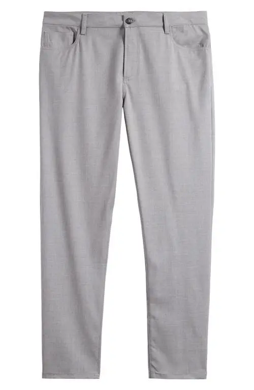 Canali Trim Fit Five Pocket Wool Blend Pants