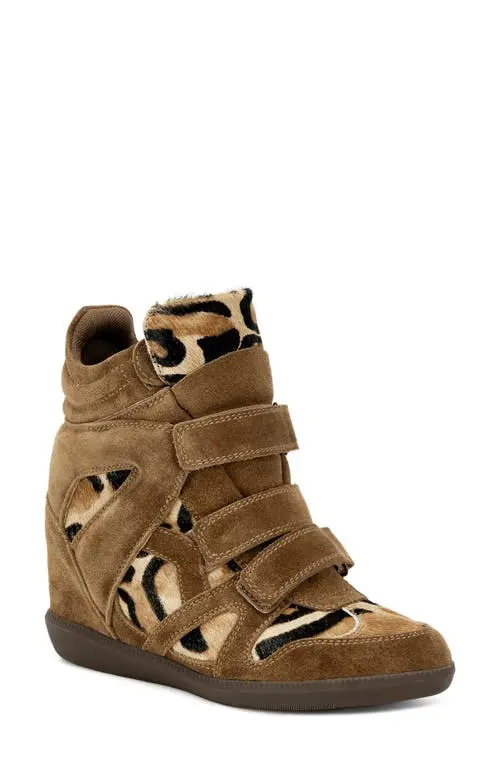 AZALEA WANG Tempest Genuine Calf Hair Sneaker
