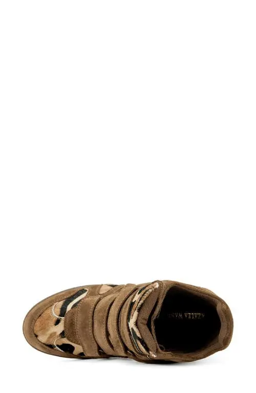 AZALEA WANG Tempest Genuine Calf Hair Sneaker