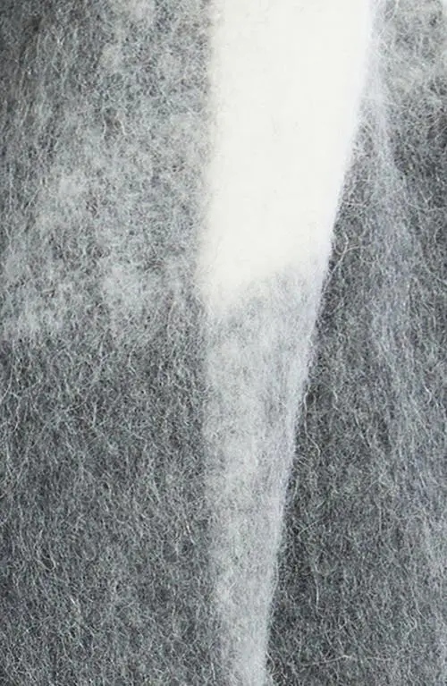 Eileen Fisher Check Alpaca & Virgin Wool Blend Scarf - Plaster