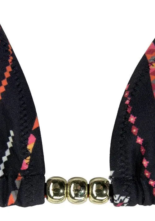 LASCANA Printed Triangle Bikini Top Bra-sized