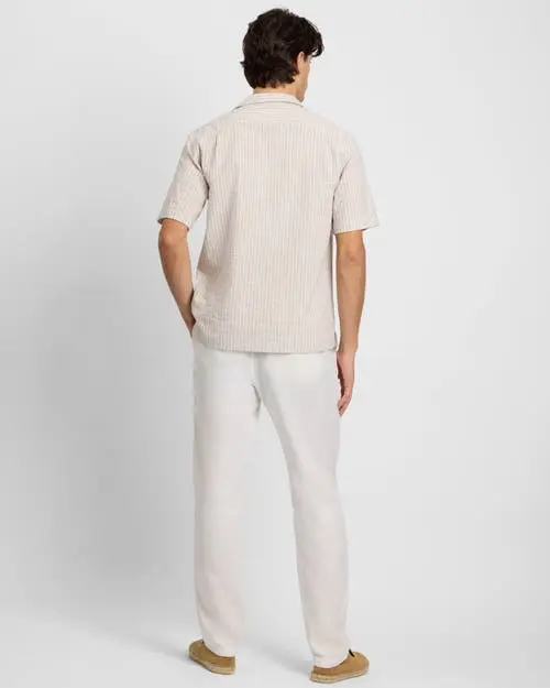 Onia Variegated Stripe Convertible Vacation Shirt