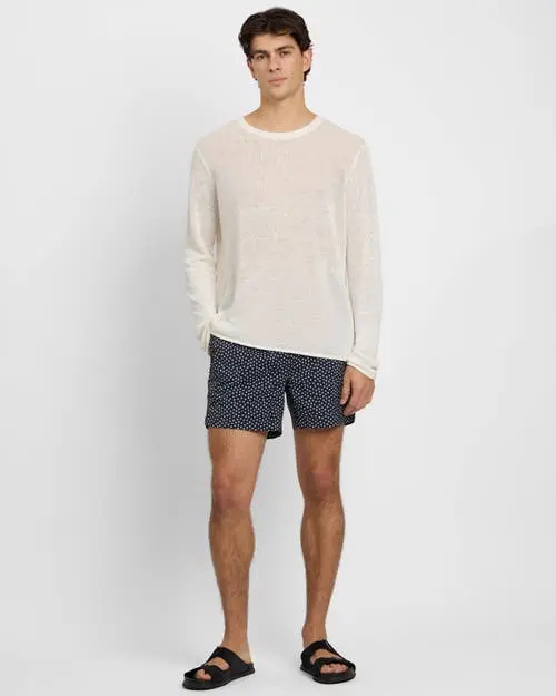 Onia Printed Charles 5" Swim Trunk - Midnight/white
