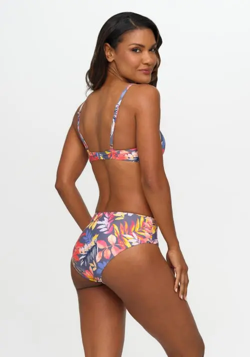 LASCANA Floral Pattern Push Up Bikini Top Bra-sized