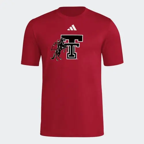 Adidas Texas Tech Raiders 2026 Locker Logo Pre-game T-shirt - Red