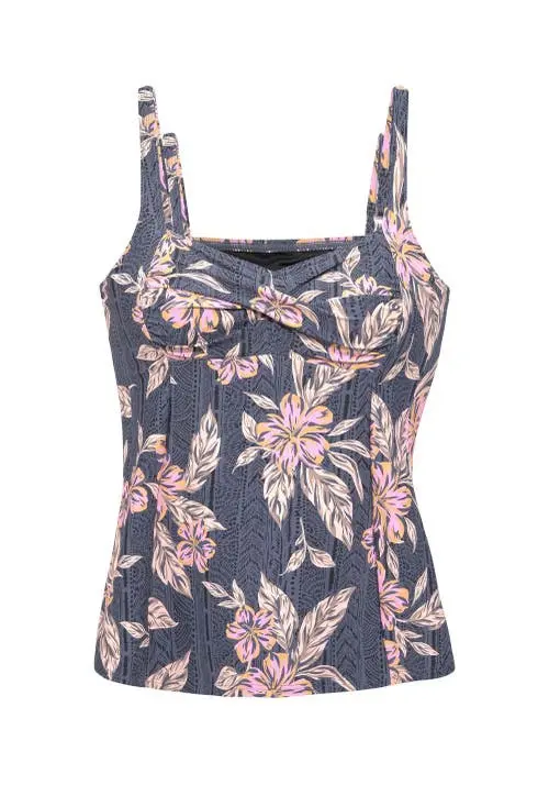 LASCANA Mix Print Underwire Tankini Top Bra-sized