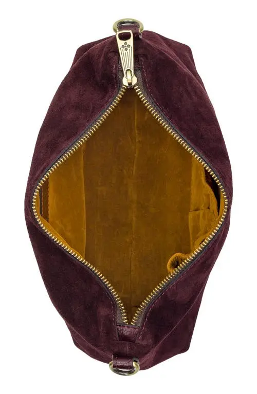 PATRICIA NASH Kolena Suede Leather Crossbody Bag - Plum