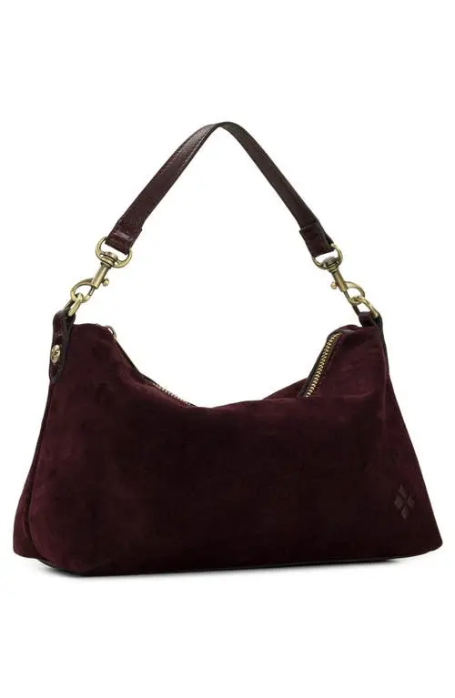 PATRICIA NASH Kolena Suede Leather Crossbody Bag - Plum
