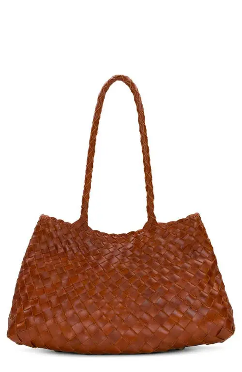 PATRICIA NASH Violaine Leather Satchel - Cognac