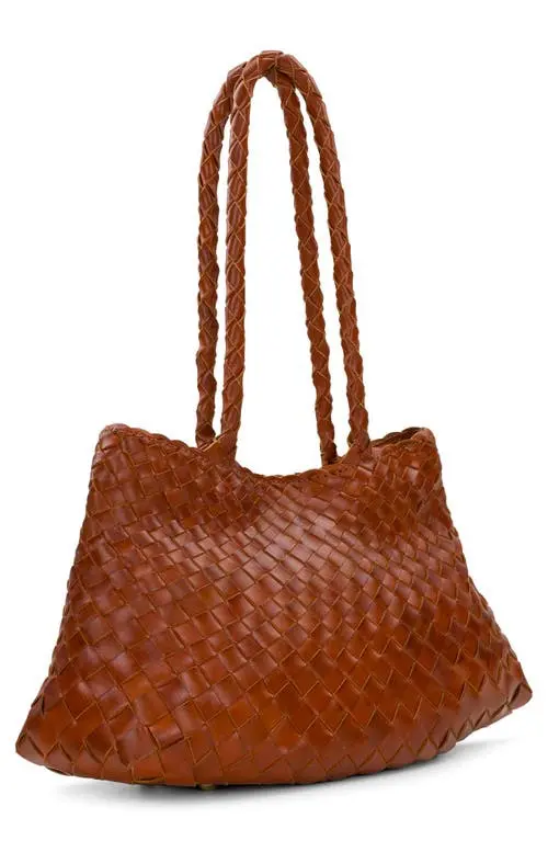 PATRICIA NASH Violaine Leather Satchel - Cognac